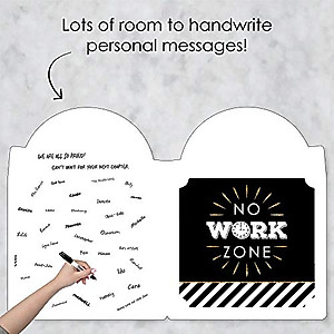 Big Dot of Happiness Happy Retirement - Congratulations Giant Greeting Card - Big Shaped Jumborific Card - 16.5 x 22 inches