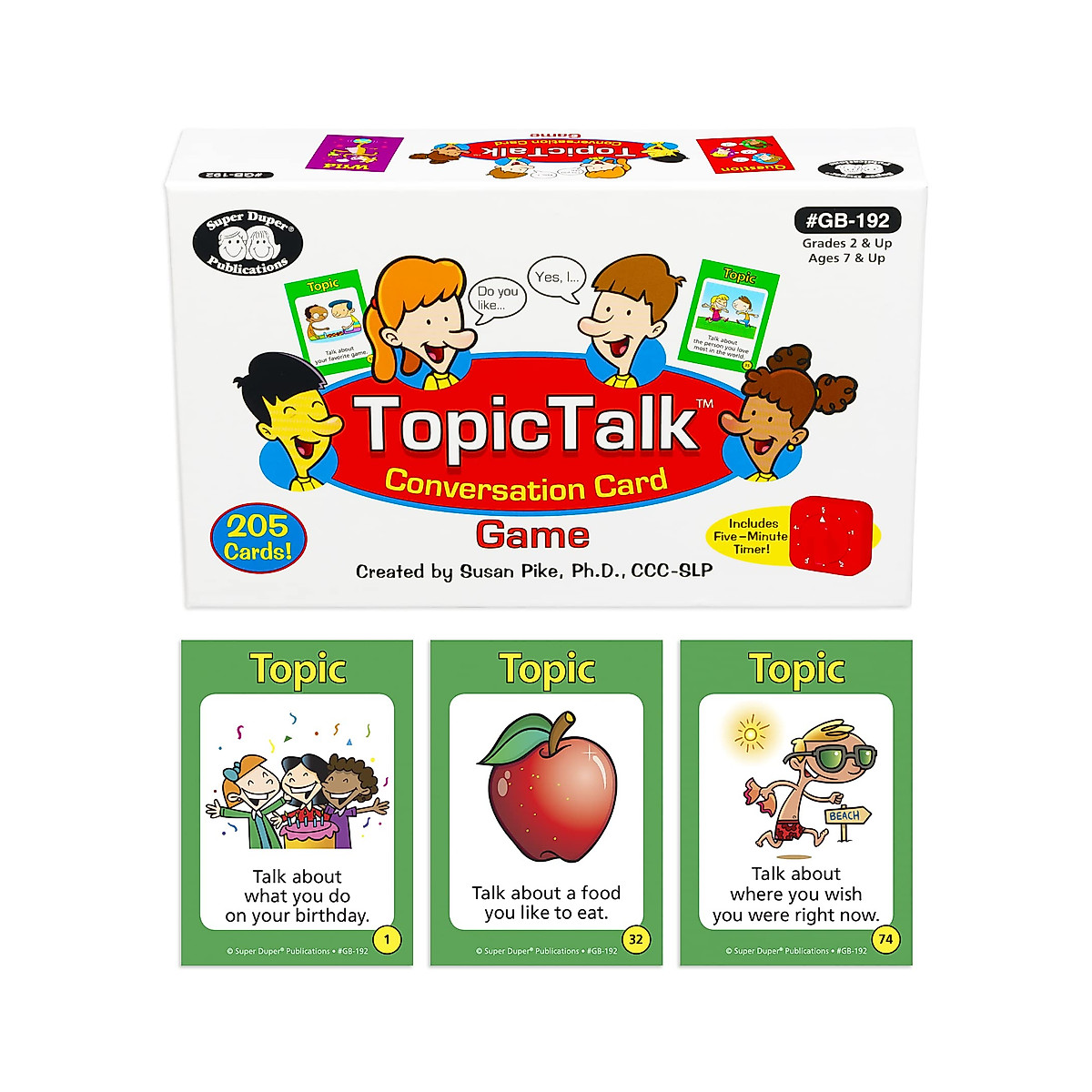 Super Duper Publications | TopicTalk Conversation & Social Skills Card Game | Educational Learning Resource for Children