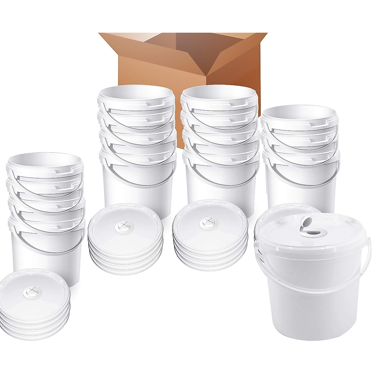 Bucket Dispensers for Multipurpose Wipes for Gyms, Fitness Centers, and Department Stores Bulk Buy -16 Buckets