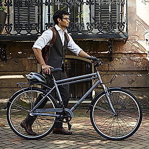ROYCE UNION RMX 700c Mens 3-Speed Commuter Bike, 21" Aluminum Frame, Cool Gray