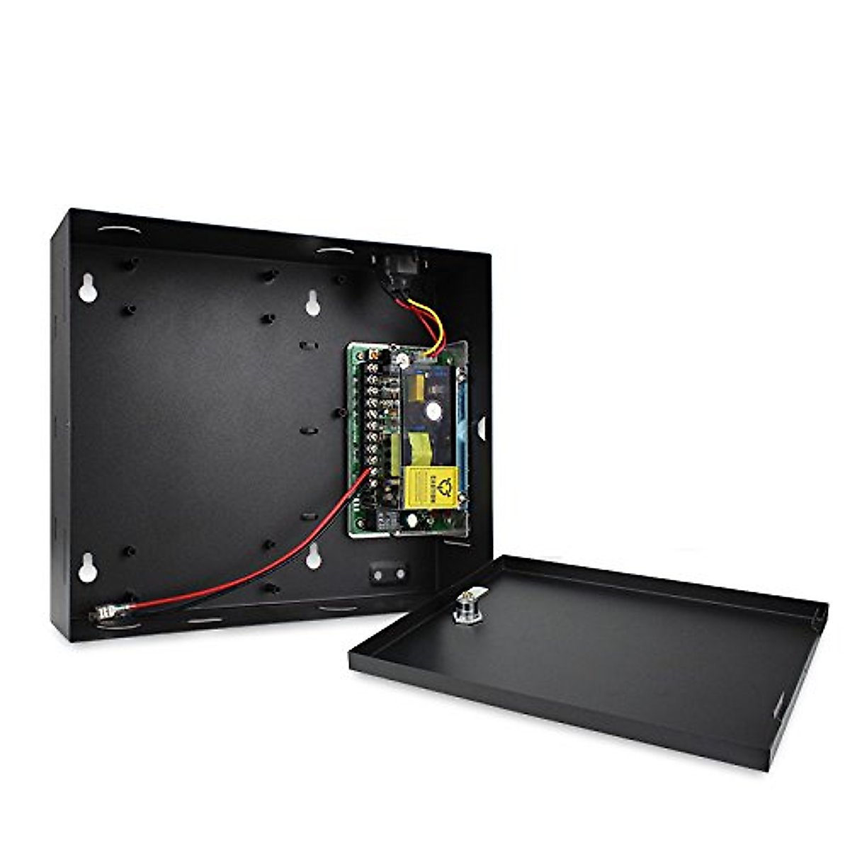 MENGQI-CONTROL TCP/IP 4 Door Entry Access Control Panel Kit Electric Strike Fail Secure NO Mode Lock Enroll RFID USB Reader 110-240V Power Supply Box RFID Reader Phone APP remotely Open Door