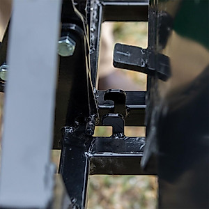 Titan Attachments 3 Point 10 Cu. FT Dump Box Fits Category 1 Tractors, Quick Hitch Compatible, Rear Transport Self-Dumping Hopper, Utility Carry-All Box for Material Handling