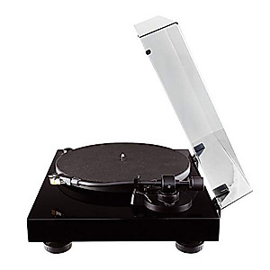 Fluance RT80 Classic High Fidelity Vinyl Turntable Record Player with Audio Technica AT91 Cartridge, Belt Drive, Built-in Preamp, Adjustable Counterweight, Solid Wood Plinth - Piano Black