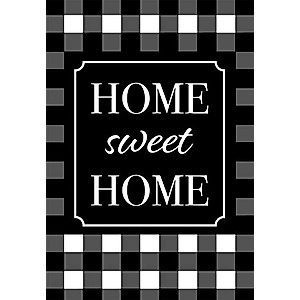 Home Sweet Home Checkers Spring Garden Flag 12.5" x 18" Briarwood Lane