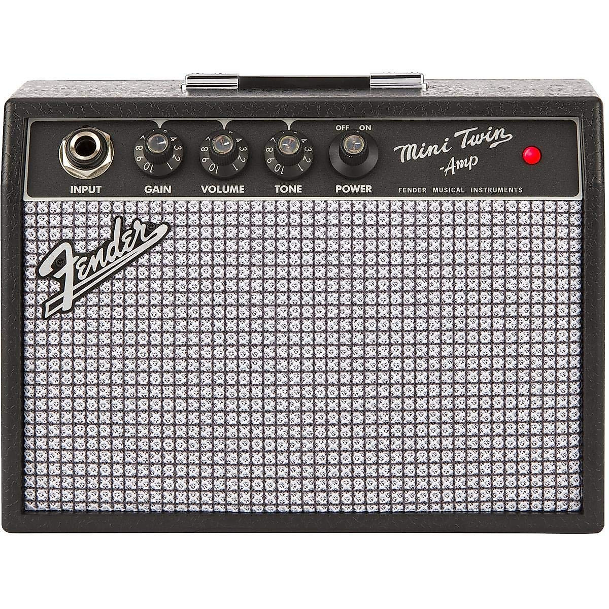 Fender Mini 65 Twin-Amp Electric Guitar Amplifier, Black, with 2-Year Warranty