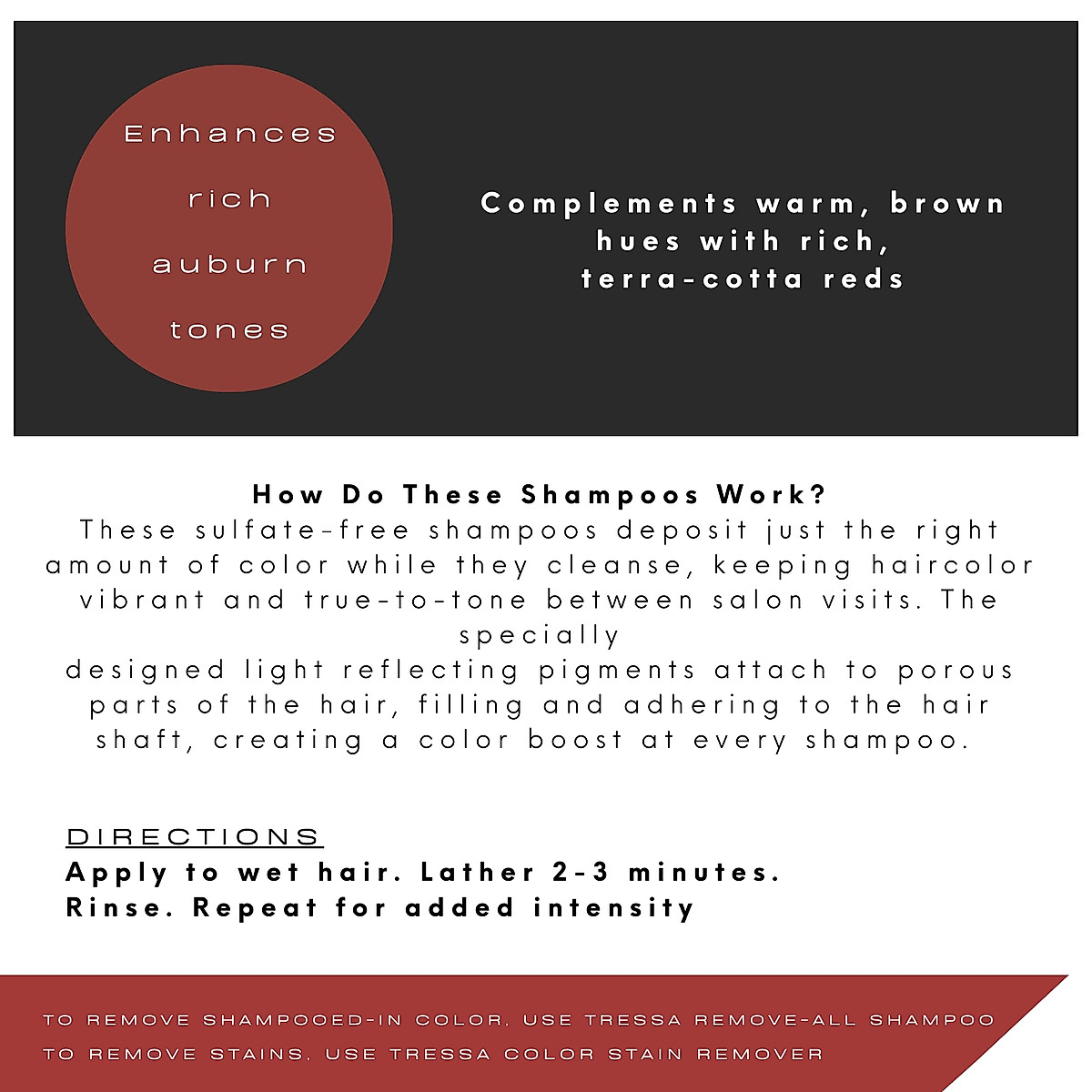 Watercolors Semi Permanent Color Depositing Shampoo. Sulfate & Paraben Free to Maintain & Enhance Hair Color 8 fl oz - WET BRICK