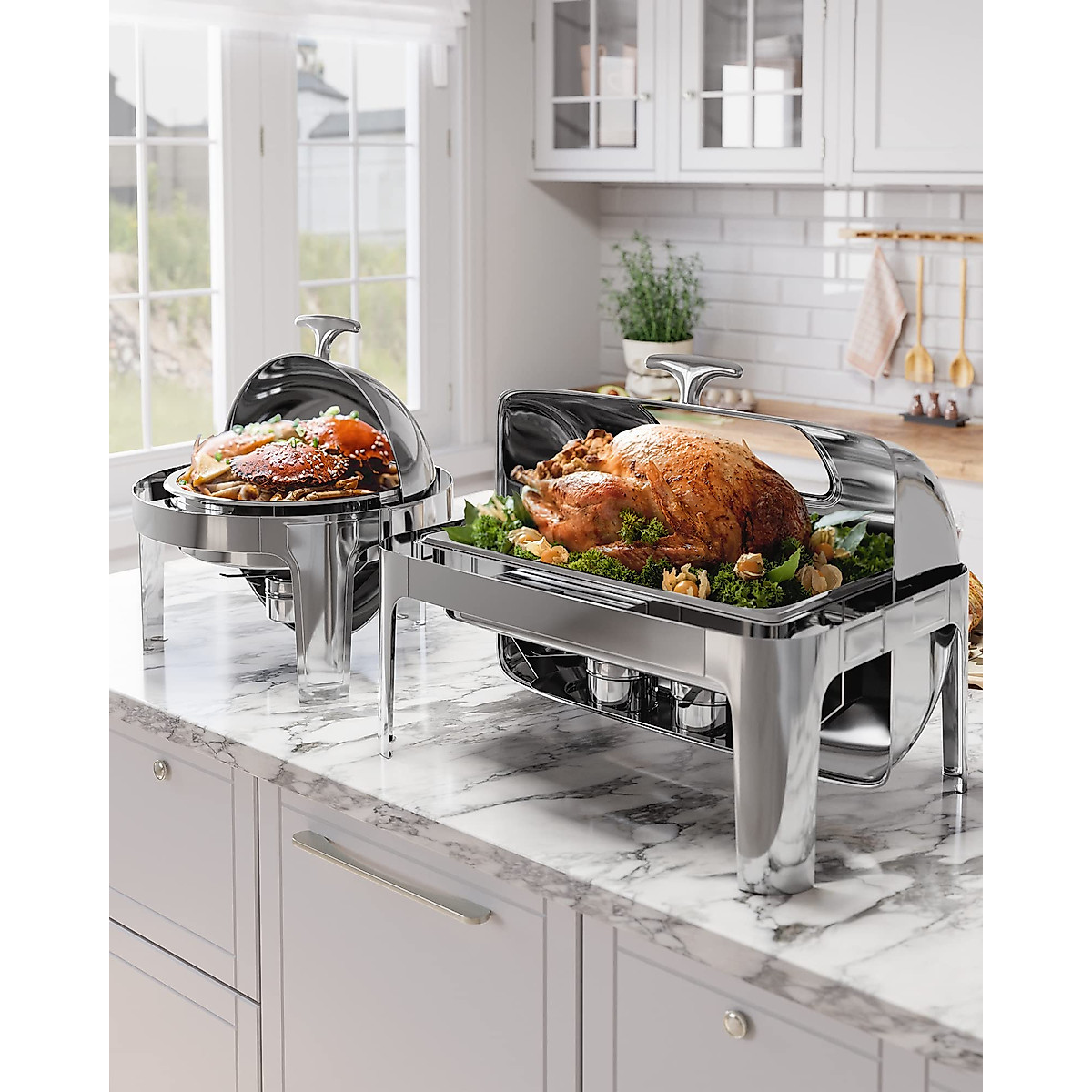 RIEDHOFF RE-TR-1/1 chafing dish, Full size pan, Rectangular with visible lid