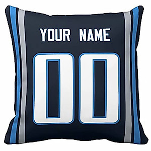 Tennessee Throw Pillow Custom Any Name and Number for Men Youth Boy Gift