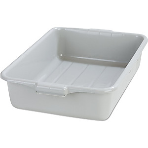 CFS N4401023 Comfort Curve Ergonomic Wash Basin Tote Box, 5" Deep, Gray