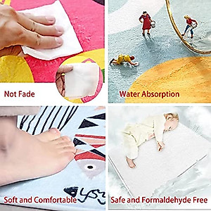 3D Large Game Area Rugs Gamer Rug Bedroom Children Teenagers Boys Rug Bedroom Decoration Rug Round Crawling Mat Modern Soft Flannel Children's Rugs (New, 140cm)