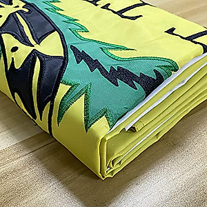 Hypoth Embroidery Double Sided Gadsden Flag 3x5 Outdoor- 340D Heavy Duty Nylon Dont Tread On Me Flags Banner- Libertarian Flag Canvas Header with Powerful Snake