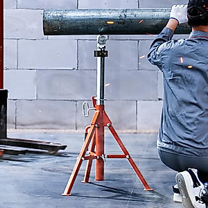 VEVOR Roller Stand, Heavy Duty 2500 LBS Load Capacity Tool Stand - 28"-52" Height Adjustable - Foldable Space-Saving Design - for Woodworking and Metalworking Long Boards, Metal Pipes or Bars