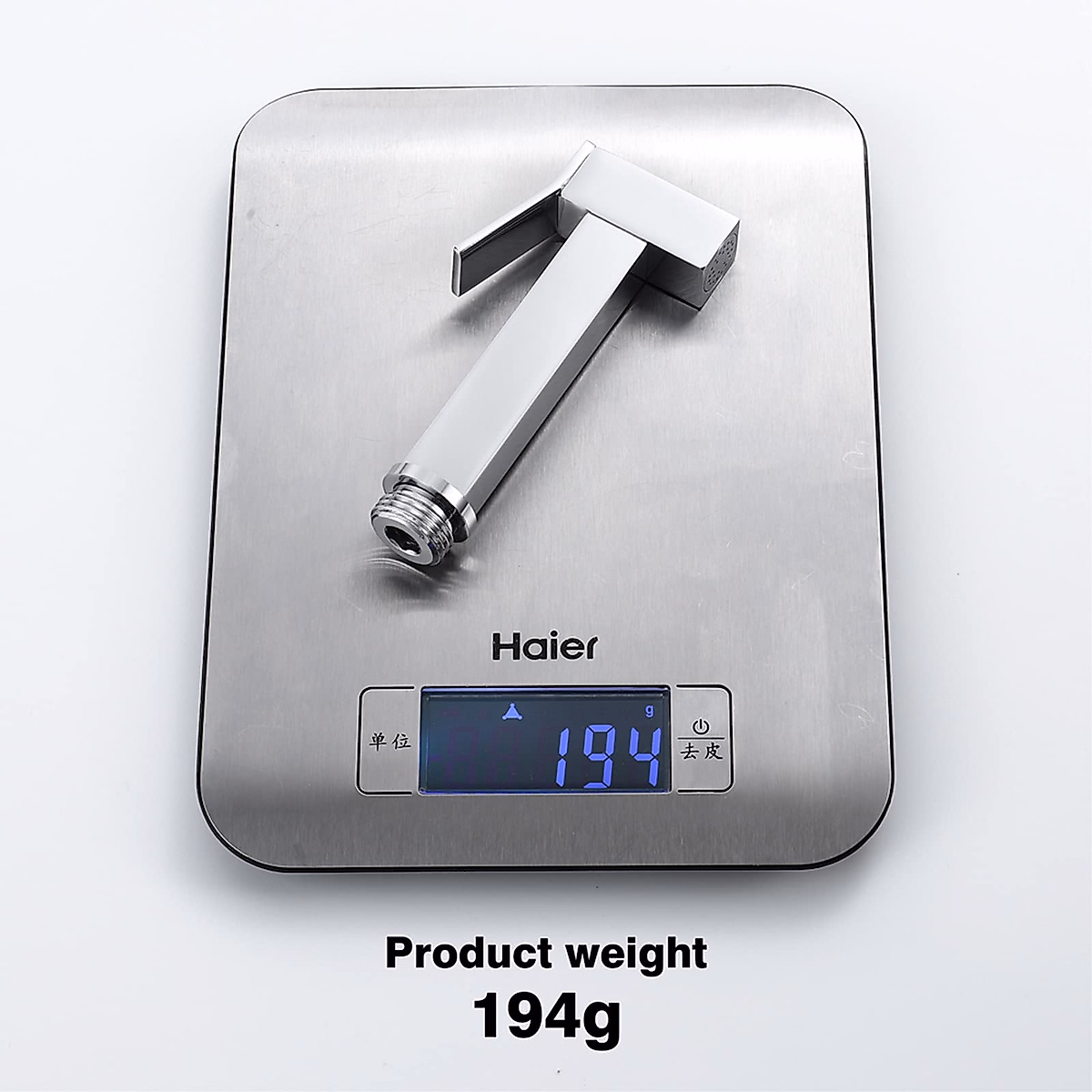 Ksunun Handheld Bidet Sprayer Square Cloth Diaper Sprayer, Brass Bidet Sprayer for Toilet with Water Pressure Control, Handheld Bidet Sprayer for Toilet Set,Chrome Plated