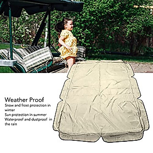 NOENNULL Outdoor Swing Canopy Waterproof Porch Top Cover Replacement Proof for Patio Yard Chair (Beige), NOENNULLprsh2zki4o-13