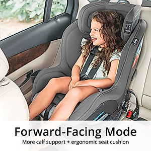 Chicco NextFit Max ClearTex Convertible Car Seat| Rear-Facing Seat for Infants 12-40 lbs. | Forward-Facing Toddler Car Seat 25-65 lbs. | Baby Travel Gear | Cove/Grey