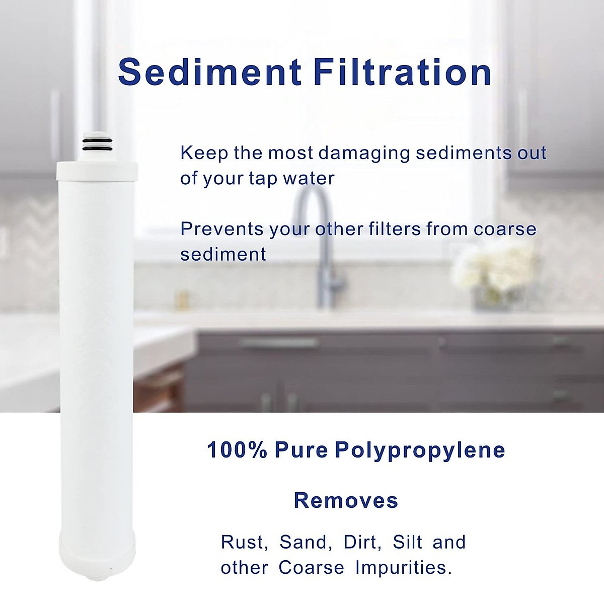 Replacement Filter Set With Membrane 33001056 75 GPD compatible for Hydrotech Reverse Osmosis System