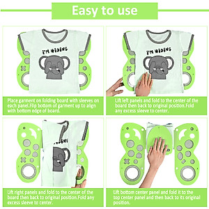 BoxLegend Shirt Folding Board Kids Clothes Folding Board with Original Deluxe Set Shirt Folder Durable Plastic Pink