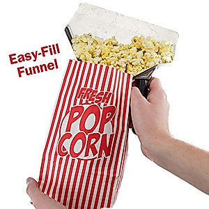 Stainless Steel Popcorn Scoop – Easy Fill Tool for Bags & Boxes, Great Utility Serving Scooper for Snacks, Desserts, Ice, & Dry Goods by Back of House Ltd.
