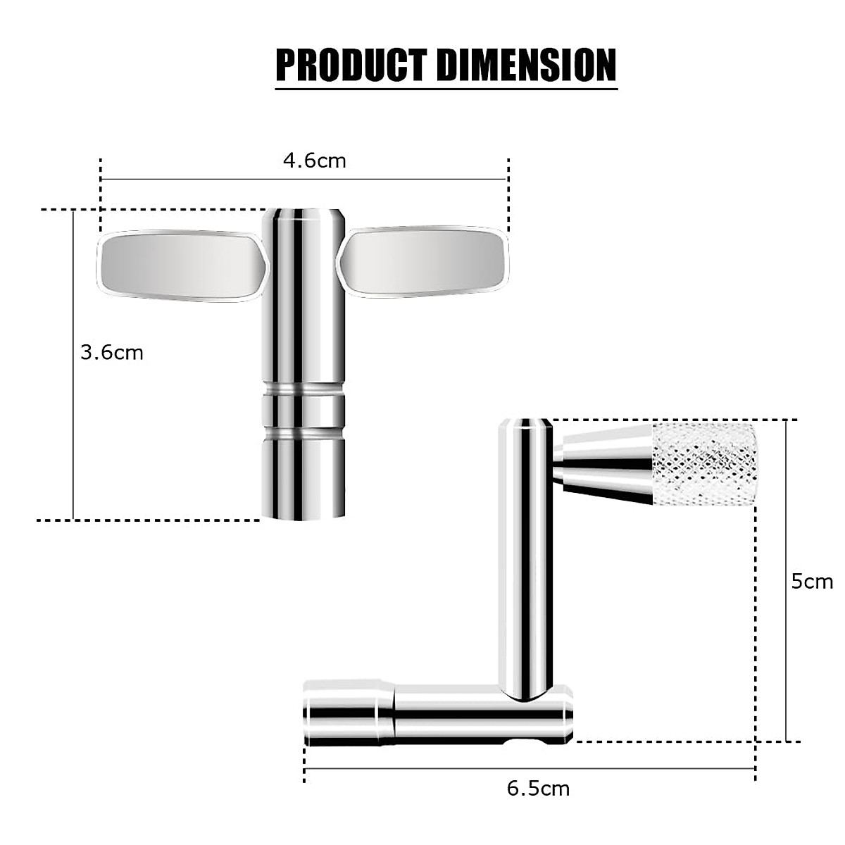 Drum Keys 3 Pack Universal Drum Tuning Key with Continuous Motion Speed Key