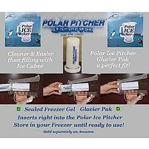 Polar ICE Pitcher with Aluminum Polar ICE Chamber (Crystal Clear/Brushed Aluminum Ice Chamber)
