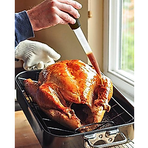 Rocky Mountain Goods Classic Basting Tube for Cooking - 11.5" Strong Suction Nylon Baster - Heat Resistant up to 450˚ - Turkey Baster for Perfect Poultry, Pork Chops, Fish, Chicken