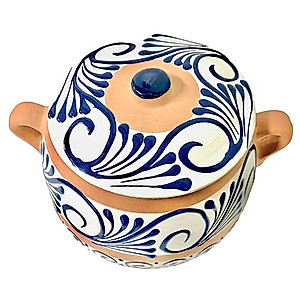 Canela Clay Bean Pot with Lid - Olla de Barro con Tapa 6 Qt