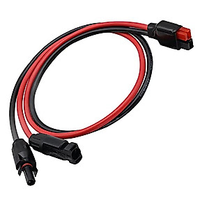 HCFeng 10AWG( M-C-4 )Connector to (an-der-Son )Female Power Solar Panel Cable Connector, Solar Connector to Ads Port Adapter for Goal Zero Yeti Portable Outdoor RV/Van Camping[60cm/2ft]