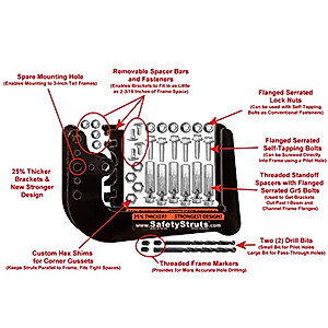 SafetyStruts Heavy Duty RV Bumper Brackets (1SNUHD, Univ-Heavy Duty)