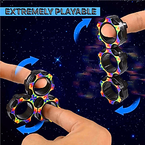 Dr.Kbder 5Pcs Fidget Toys Adults Set, Autism Sensory Pack with figette Cube Magnetic Rings Pad ADHD Stress Relief for Kids Teen, Cool Gadget Desk Spinner Christmas Stocking Stuffer