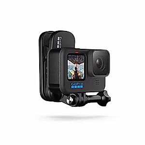GoPro HERO10 Black Accessory Bundle - Includes HERO10 Camera, Shorty (Mini Extension Pole + Grip), Magnetic Swivel Clip, Rechargeable Batteries (2 Total), and Camera Case