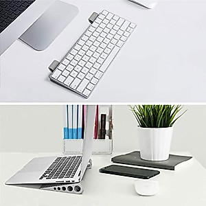 SUPBEE Laptop & Notebook Stands, [4 Pack] Portable Anti-Slip Rubber Elevated Kickstand Holder, Desktop Stable Tilting Wedge & Scratch-Free Ventilated Risers for All Laptop, Notebook, Computer Keyboard