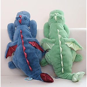 IFX24 Dragon Stuffed Animal, Blue Green Pink White Dragon Plush for Kids, Small Medium and Large Size Plush Dragon Available