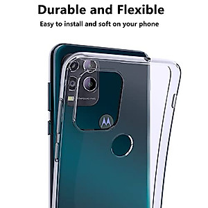 for Moto G Stylus 5G Case Clear (2021) Slim Thin Soft Skin Flexible TPU Scratch Resistant Silicone Gel Shockproof Protective Cases Cover for Motorola G Stylus 5G 2021 (Clear)