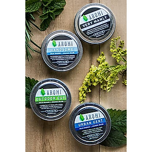 Aromi Solid Cologne | Fresh, Woodsy Scent, Best Men's Fragrance - Vegan, Cruelty-free, Portable, Travel-friendly, Stocking Stuffer, 1.0 oz, 5 (Very Manly)