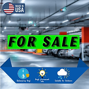 VERSA-TAGS 7.5" Black/Green Vinyl Number Decals 11 Dozen Set Windshield Pricing & 1 Pack of Each of Financing Available, for Sale, One Owner 14.5" x 2.75" Sticker Windshield Decal Auto Dealership