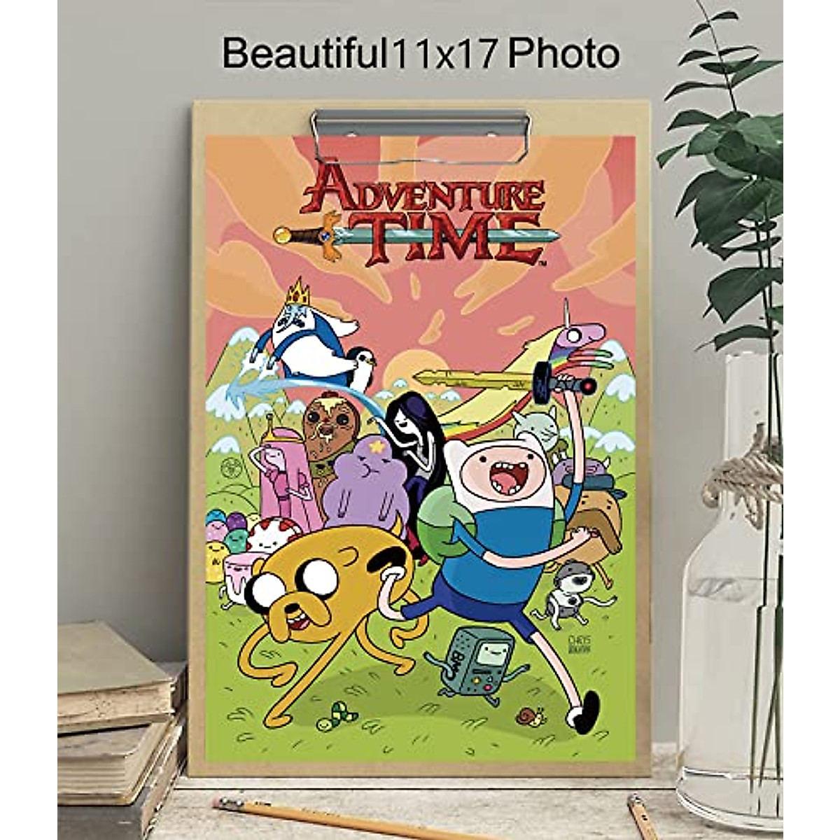 XIHOO Christ-EZ Anime Cartoons Adventure Time Wall Art Print Poster Home Decor Premium - Matte poster Frameless Gift 11 x 17 inch(28cm x 43cm)