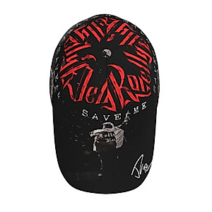 Kingscom Jelly Singer Roll Hat Curved Brim Baseball Cap Adjustable Snapback Cap for Men and Women Black