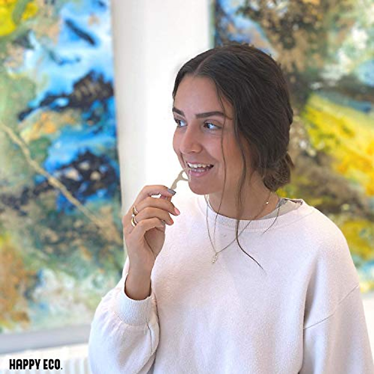 Natural Dental Floss Picks (200) - Vegan, Sustainable, Reusable Floss Sticks for Adults and Kids with Dental Pick - Plaque Remover for Teeth Cleaning - Tooth Picks Flossers - Biodegradable Floss Pick