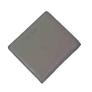 AGBIADD Women's Leather RFID Small Compact Bifold Pocket Wallet Ladies Mini Purse with id Window (Gray)