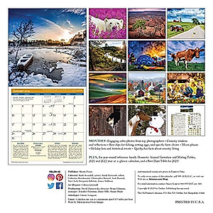 The 2021 Old Farmer's Almanac Country Calendar