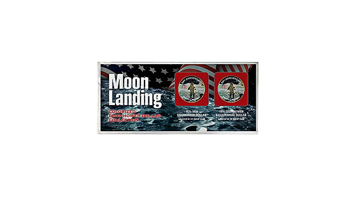 50th Anniversary Moon Landing Coin Set in Gold