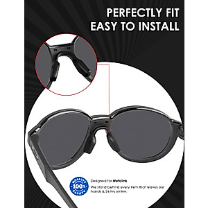 BLAZERBUCK Replacement Nose Piece Nose Pads for Oakley Metalink OX8153 Eyeglasses - Black + Black