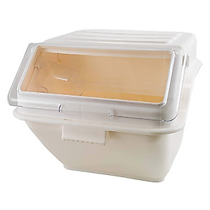 Winco IB-10S Stackable 10 Gallon Ingredient Bin Beige