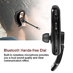V8s Bluetooth Headset Car Wireless Earpiece Handsfree 120H Standby Time Business Style Bluetooth Earpiece Headphone Clear Voice Capture in-Ear Wireless Earbuds for Cellphone