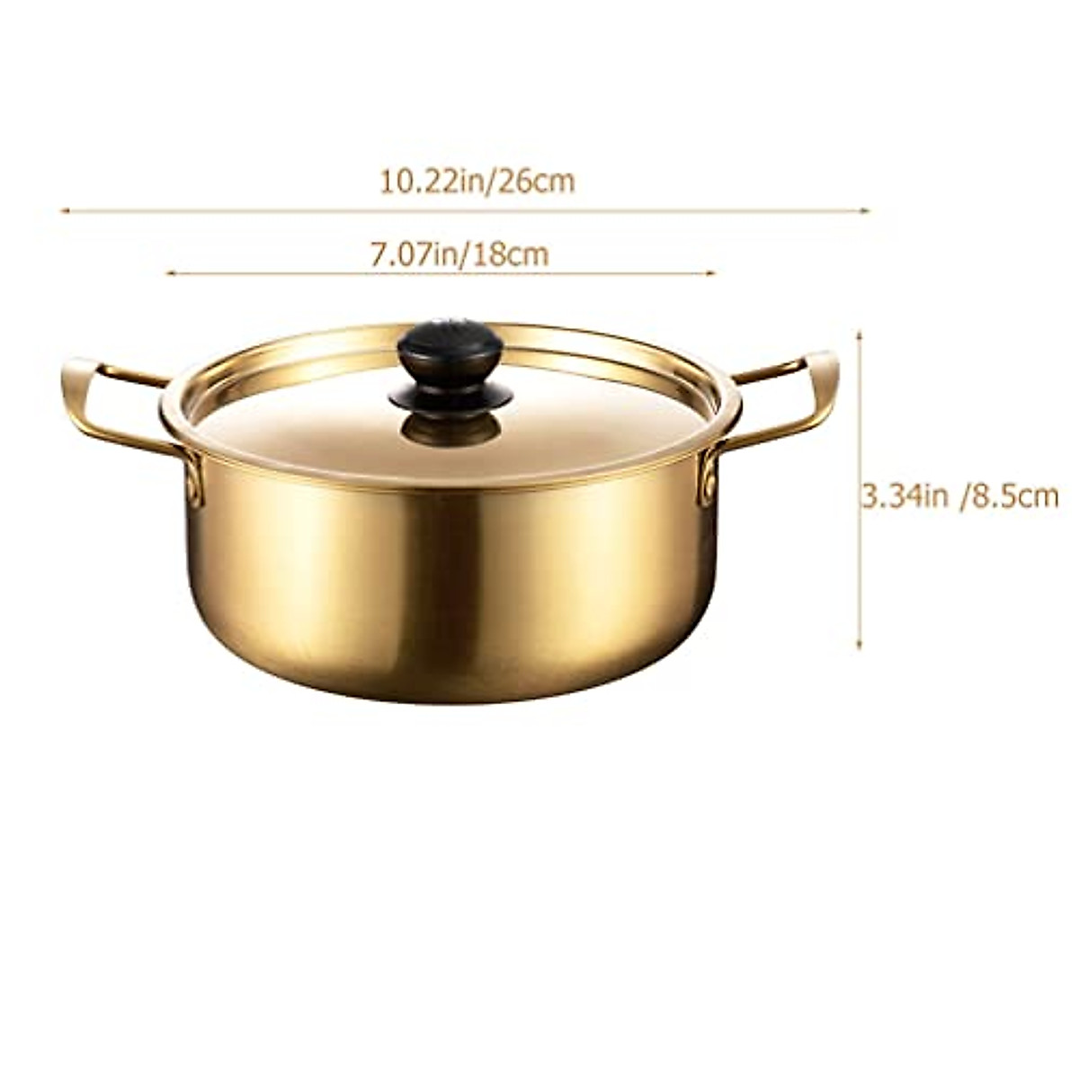 Hemoton Pots Camping Pot Stainless Steel Noodle Pot Kitchen Food Storage Pot Handheld Cooking Noodle Pot Korean Ramen Sauce Pan Sauce Pan Sauce Pan Sauce Pan Sauce Pan Sauce Pan