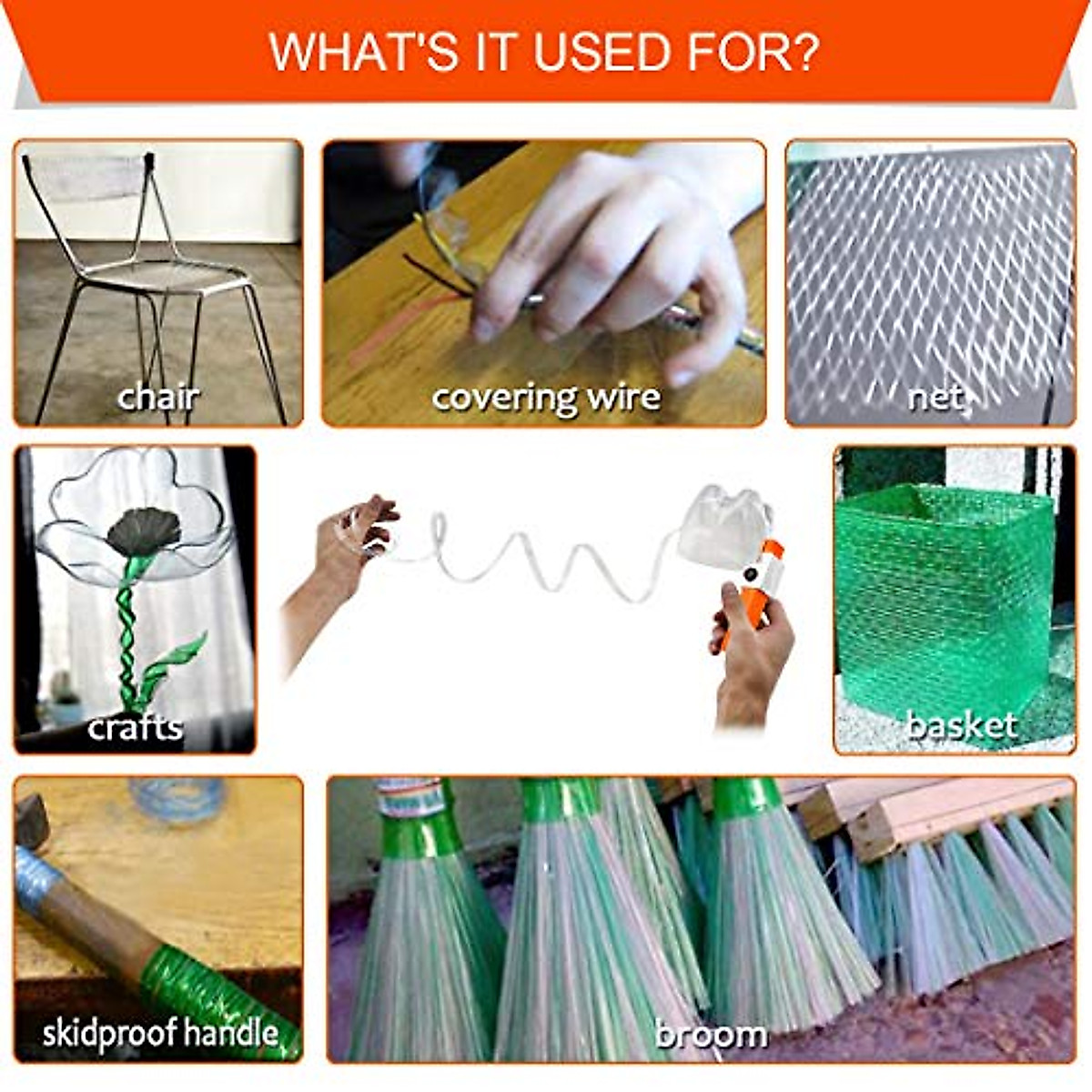 Genround DIY Plastic Bottle Cutter, Plastic Cutter Bottle Rope Cutter Machine PET Bottle Cutter Cutting Tool Kit