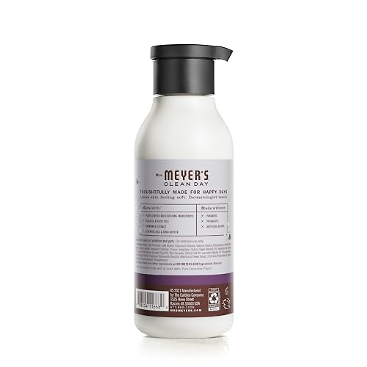MRS. MEYER'S CLEAN DAY Body Lotion, Long-Lasting, Non-Greasy Moisturizer, Cruelty Free Formula, Lavender Scent, 15.5 oz