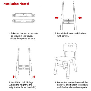WHY TOYS 4 Piece Kids Chair Set 3 Levels Adjustable Stackable Kids Chairs Ideal for Playrooms, Schools, Daycares and Homes Washable and Easy to Clean Max Weight 220LB(Grey 4Piece Set)