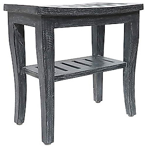 Redmon since 1883 Teak Petite Seat Shower Bench, Weathered Grey