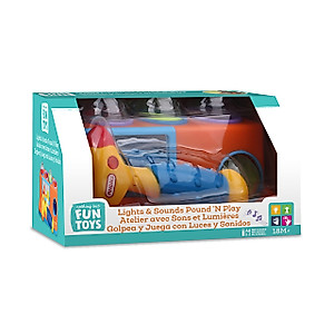 Nothing But Fun Toys Lights & Sounds Pound and Play Designed for Children Ages 18+ Months,Multi